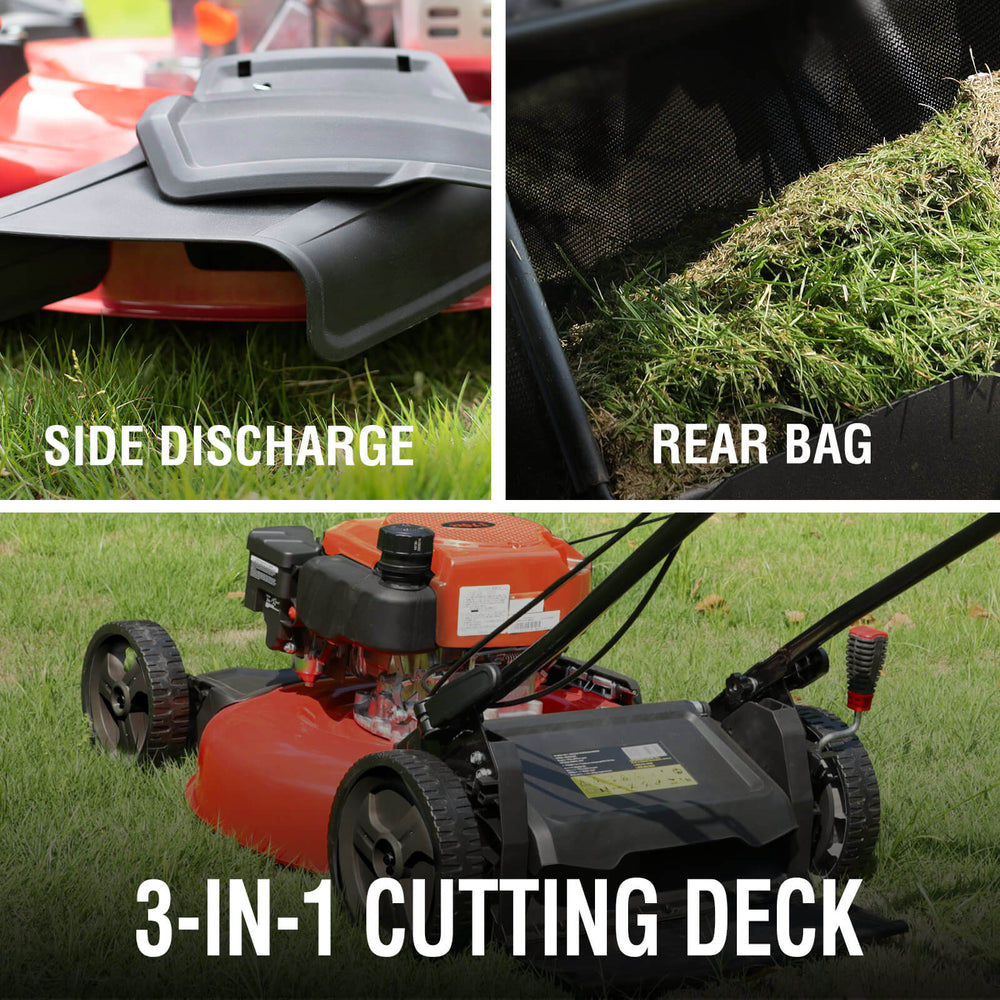 21" 170cc Gas Push Lawn Mower Red DB2194PR