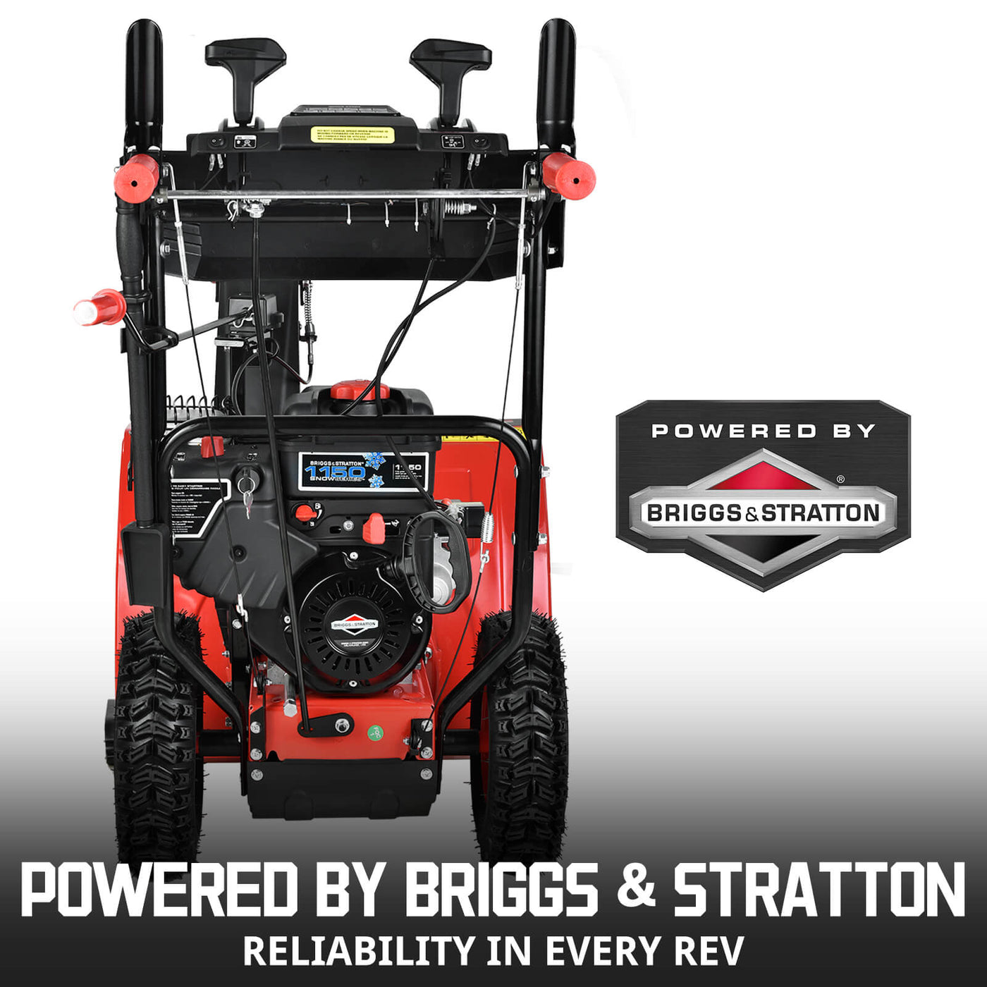 26" 208cc Two Stage Self-Propelled Gas Snow Blower w/ Electric Start