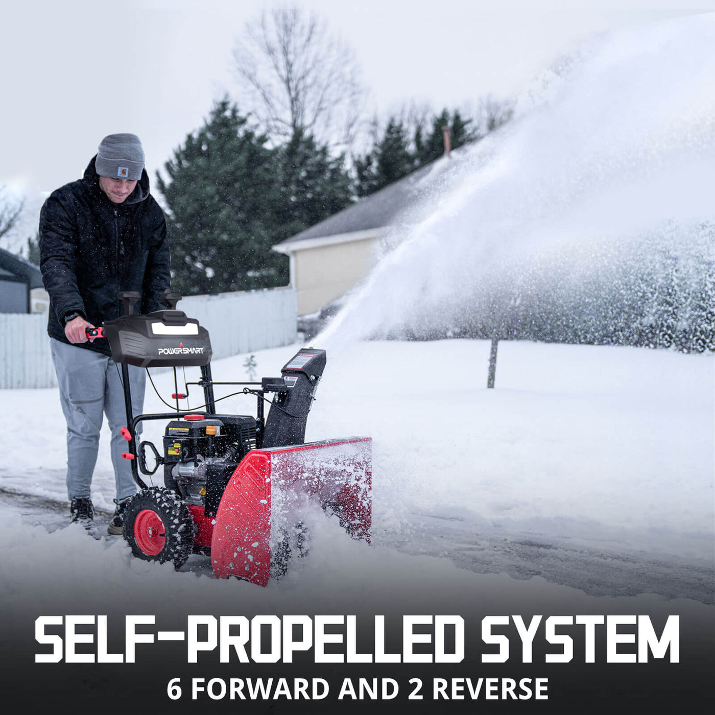 26'' 250cc Two Stage Self-Propelled Gas Snow Blower w/ Briggs & Stratt