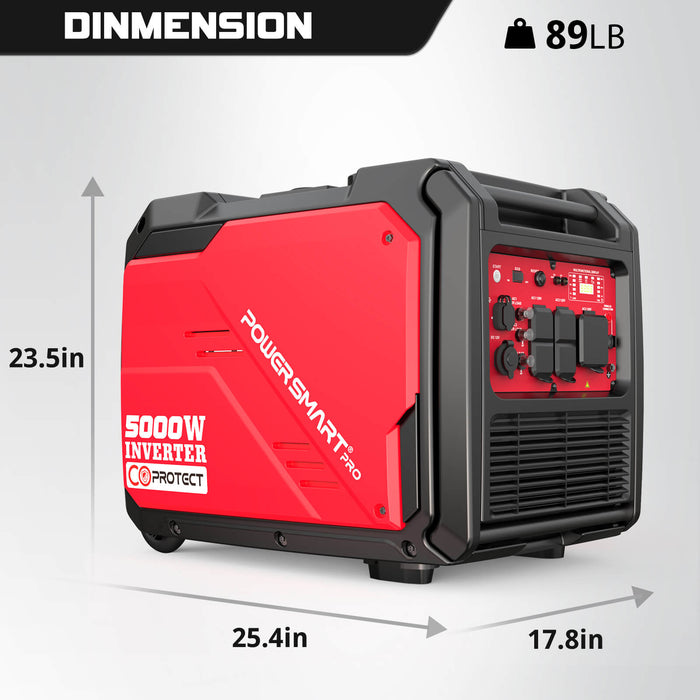 5000 Watt Inverter Generator – Portable Home Backup Power | PowerSmart