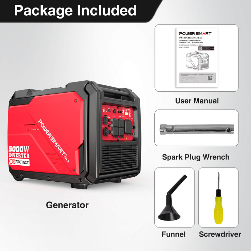 5000 Watt Inverter Generator – Portable Home Backup Power | PowerSmart