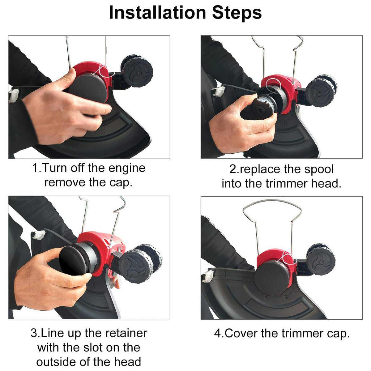 Parts: 10 Pack String Trimmer Replacement Spools Compatible Weed Eater