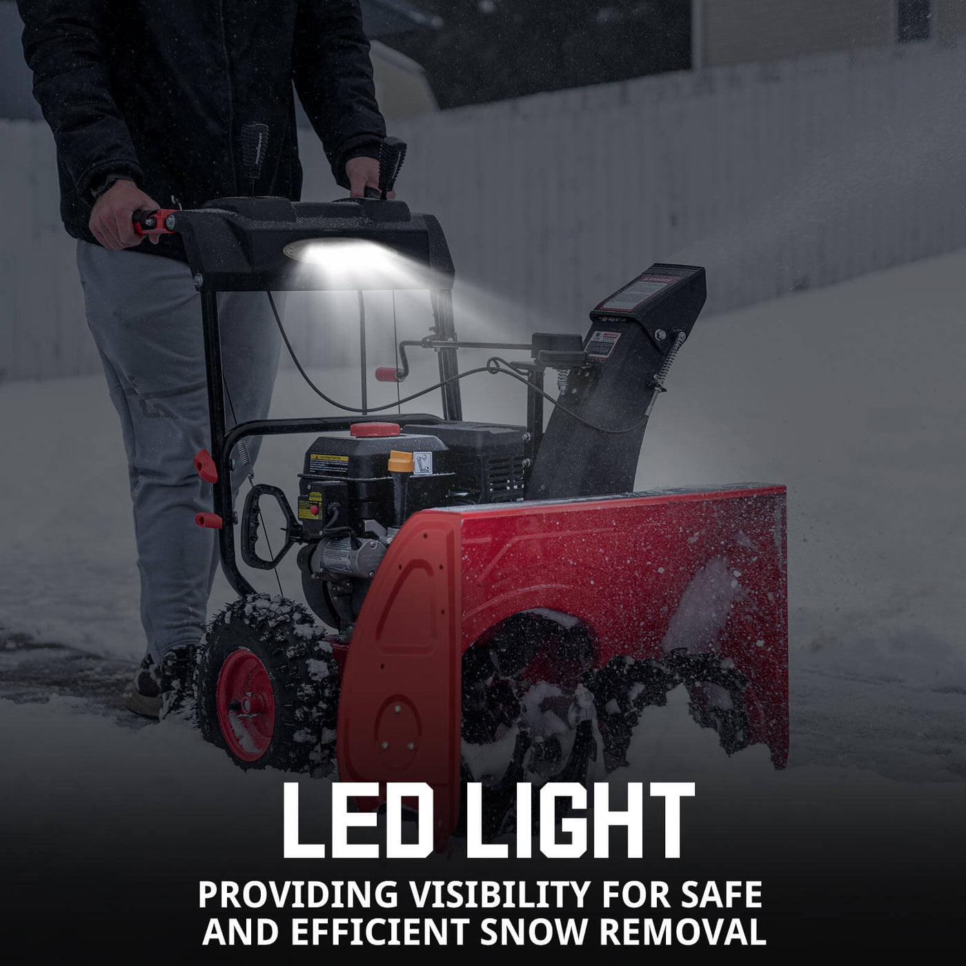 24'' 212cc Two Stage Self-Propelled Gas Snow Blower w/ Electric Start