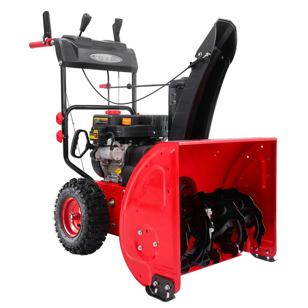 24'' 212cc Two Stage Self-Propelled Gas Snow Blower w/ Electric Start