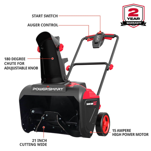 Gas ＆ Electric Cordless Snow Blowers | PowerSmart USA