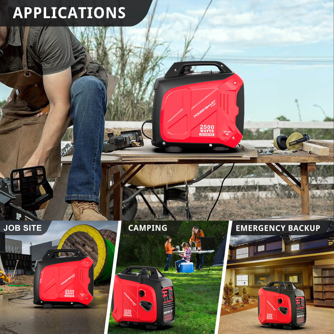 2500W Inverter Gas Generator HB5020